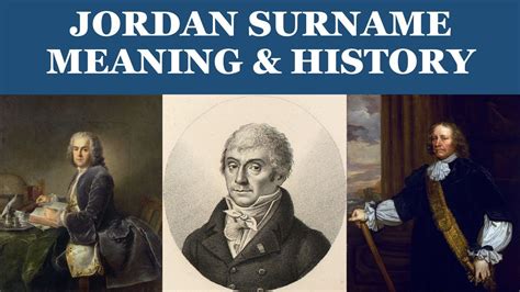 Jordan Surname History Youtube