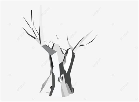 Illustration Of Treeplant Silhouette Design Tree Shadow Vector Design