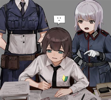 Female Commander P08 And Fg42 Girls Frontline Drawn By Rampart1028 Danbooru
