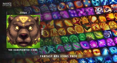 Fantasy RPG Icons Pack In D Assets UE Marketplace
