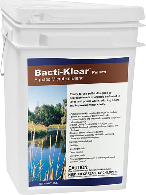 Bacti Klear Pellets 50 Pound Aquatic Control