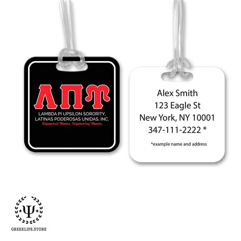 Lambda Pi Upsilon Luggage Bag Tag Squarelambda Pi Upsilon 1 Bag