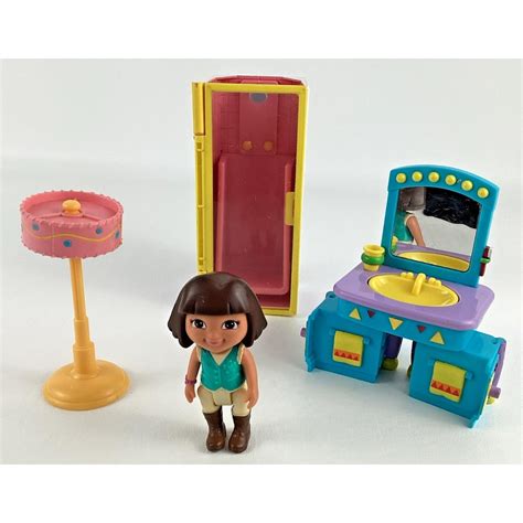 Dora The Explorer Dollhouse Bathroom Shower Transforming Vanity Sink