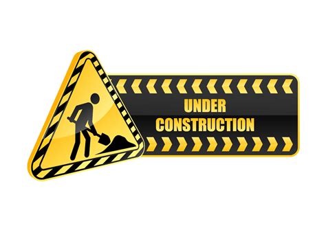 Under Construction Icon And Warning Sign 11214985 Vector Art At Vecteezy