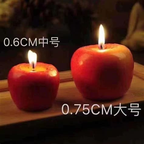 Home Red Apple Shape Fruit Scented Candle T Wedding Decoration
