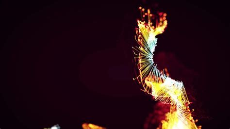 Colorful Abstract Stylish Particle And Plexus System On Dark Background 48407630 Stock Video At