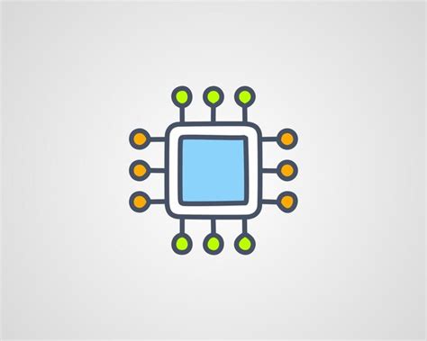 Premium Vector Processor Technology Icon