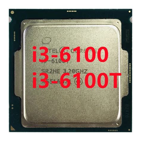 I3 6100 I3 6100t 3 2 Ghz Dual Core Quad Thread Cpu Processor Lga 1151