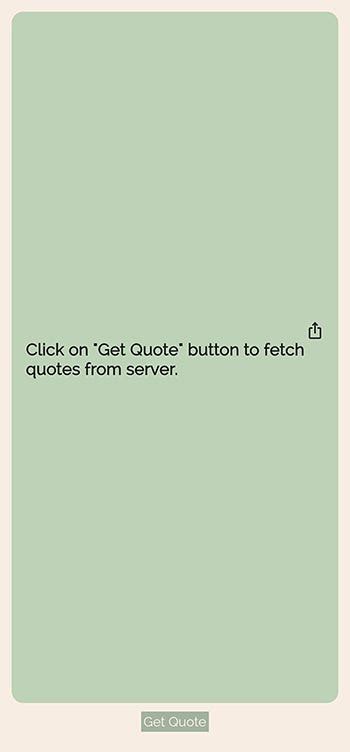 Flutter Basics Making A Quote App And Fetching Data From A Quote Api