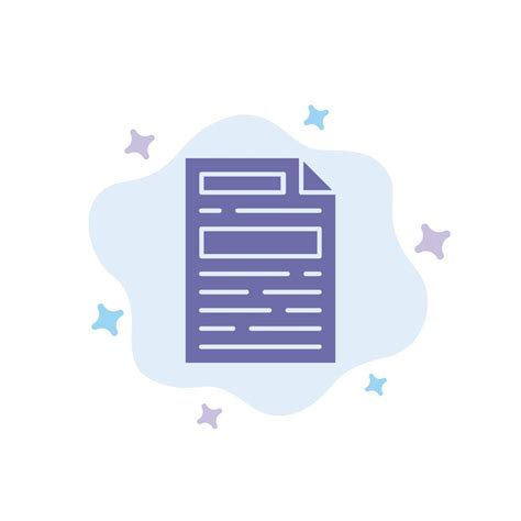 File Document Design Blue Icon On Abstract Cloud Background Vector Art At Vecteezy