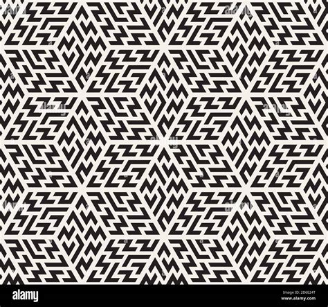 Vector Seamless Pattern Repeating Geometric Lines Abstract Lattice Background Design Stock