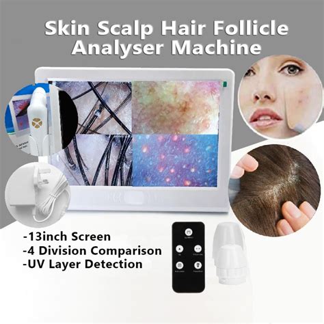 13inch Monitor For Scalp Skin Detector MultiFunctional Rechargeable Hair Follicle Skin