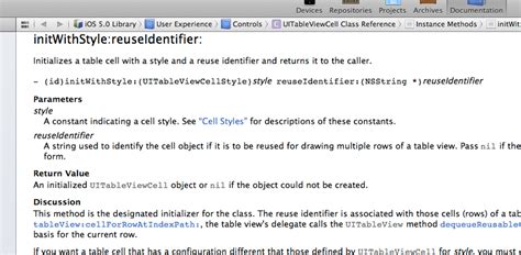 Objective C How To Make Xcode 45 Organizer Documentation Help