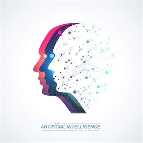 premium vector artificial intelligence concept machine learning