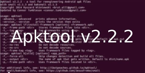 apktool v2 2 2 released