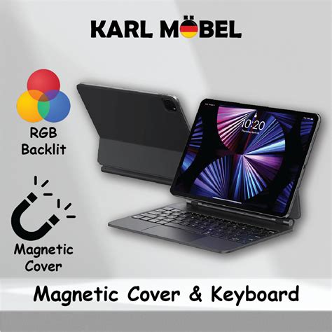 Wireless Keyboard Magnetic And Case Bluetooth Smart Keyboard Rgb Backlight Touchpad Trackpad Magic