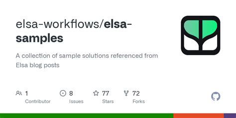 Github Elsa Workflowselsa Samples A Collection Of Sample Solutions