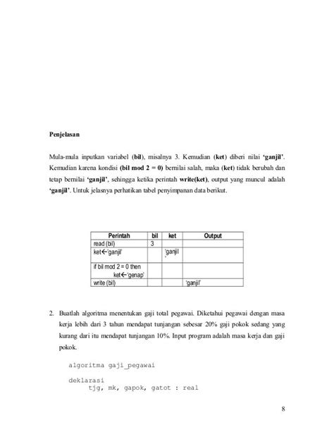 Percabangan Logika Dan Algoritma