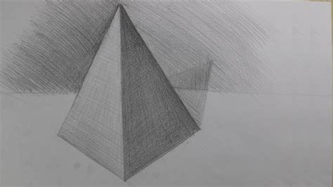 How To Draw Pyramid And Shade By Pencil Good For Beginner Drawing YouTube