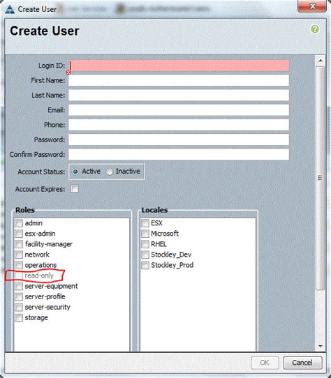 Solved UCS Manager W Read Only Role Greyed Out Cisco Community