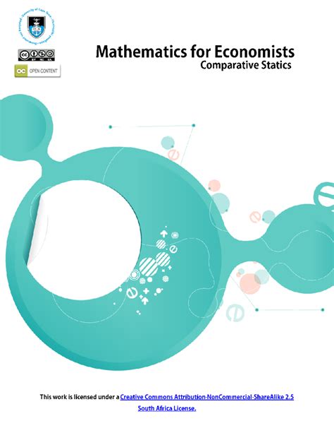 Eco4112f Section 2 Comparative Statics Section 2 Comparative Statics