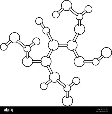 Structure Molecular Science Icon Stock Vector Image And Art Alamy
