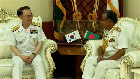 দক্ষিণ কোরিয়া ও বাংলাদেশ নৌবাহিনী প্রধানের সৌজন্য সাক্ষাৎ