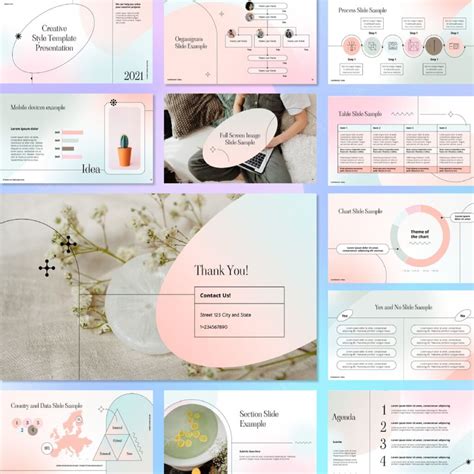 Retro Line Google Slides Template MasterBundles