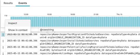 inspect events data analysis 1 202 0 1 205 0 logscale documentation