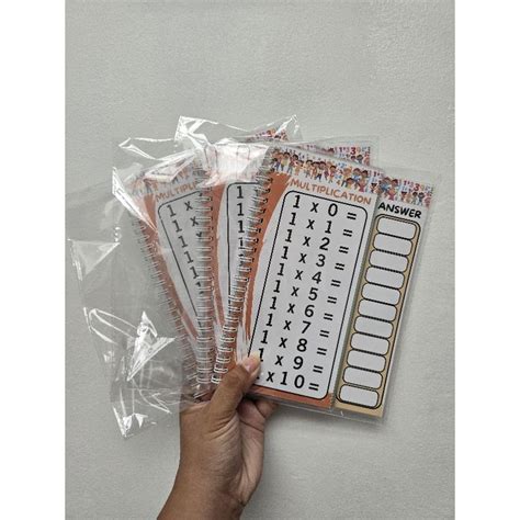 Small Math Laminated Activity Book Shopee Malaysia