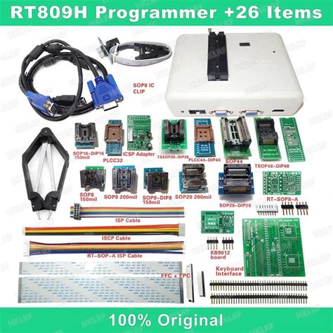 RT809H EMMC Nand FLASH Programmer 26 Iterms With Cables EMMC Nand Free Shipping In Integrated