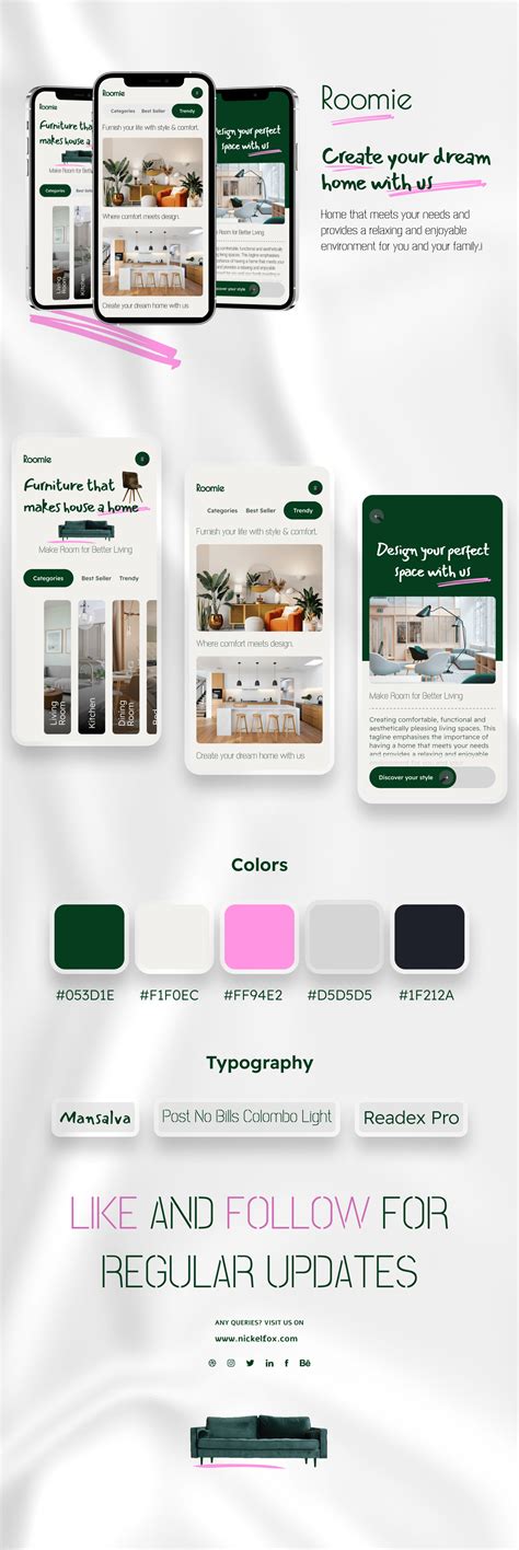 Roomie Interior Design Mobile App On Behance