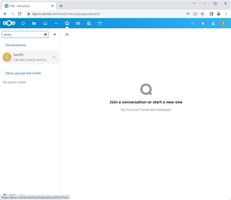 Ubuntu LTS NextCloud Chat Talk Screen Share Server World