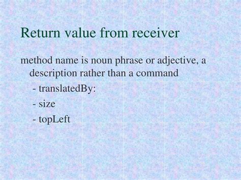 Ppt Smalltalk Coding Patterns Powerpoint Presentation Free Download