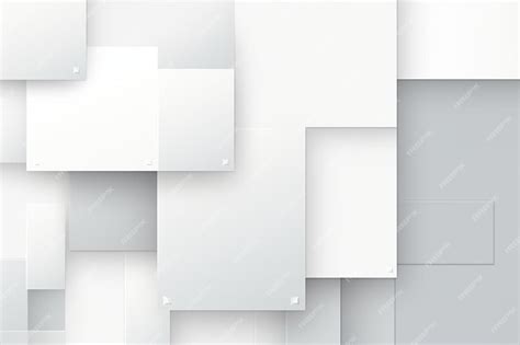 Premium Photo Abstract D Modern Square Banner Background White And