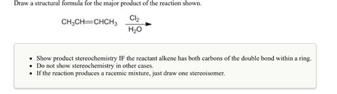 Solved Draw a structural formula for the major product of | Chegg.com