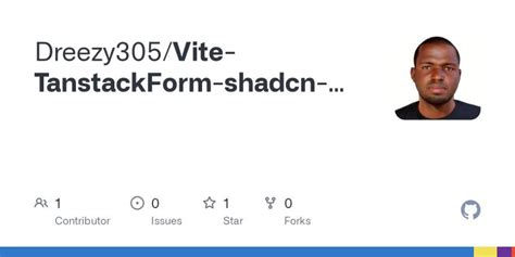 Bankole Idris On Linkedin Github Dreezy305vite Tanstackform Shadcn