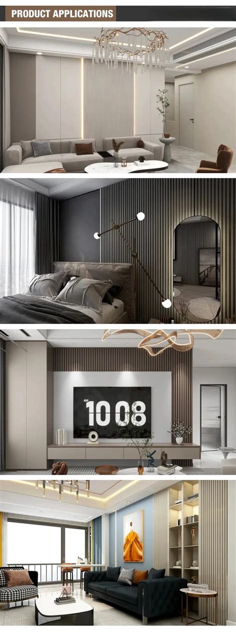 Slat Wall Panel Pvc Wood Panels Wall Decor Interior Panel De Pared D