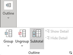How To Copy Computed Subtotals In Excel Microsoft Excel Undefined