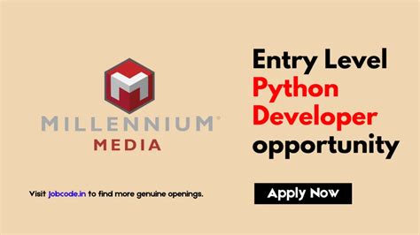 Python Developer Job Opening 2025 Jobcode