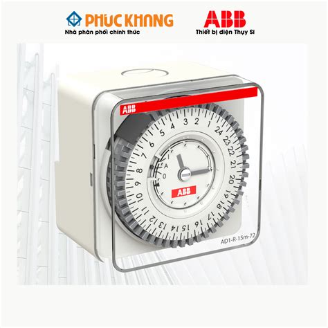 Công Tắc Hẹn Giờ Timer Abb 24 Giờ Pin Dự Trữ 100 Giờ Ad1 R 15m 72
