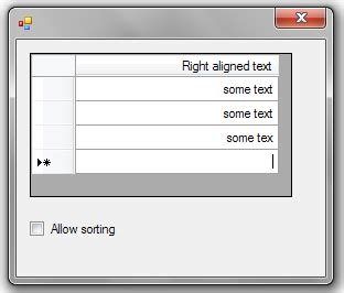 C Right Align A Column In Datagridview Doesn T Work Stack Overflow