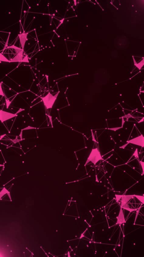 Abstract Tech Network Connection Dots Digital Technology And Big Data Analysis 4k Vertical