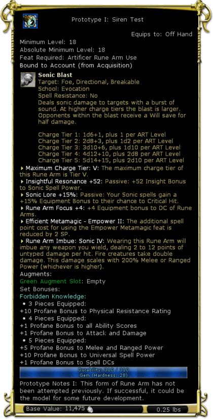 Itemprototype I Siren Test Ddo Wiki