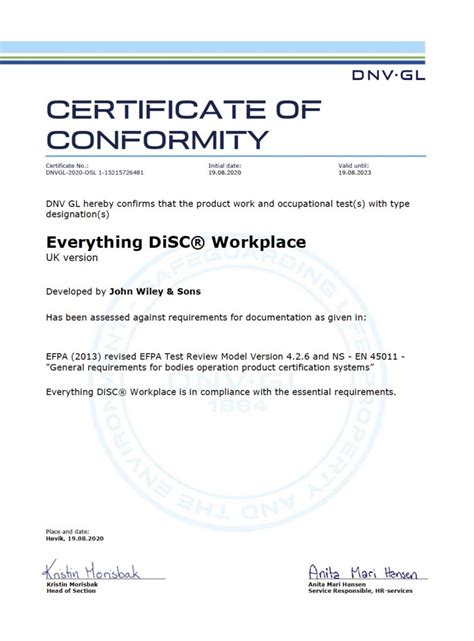 Dnv Certification Mlp Modular Learning Processes Oy