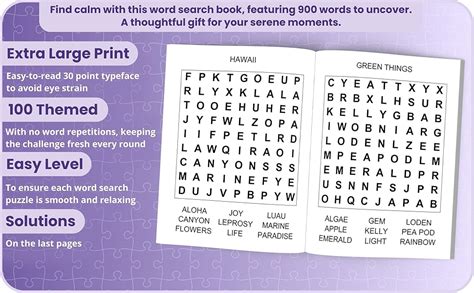 Extra Large Print Word Search Easy Word Find Book For Seniors And Adults