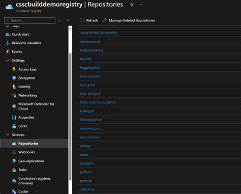 azure container registry での継続的パッチの構成 azure container registry