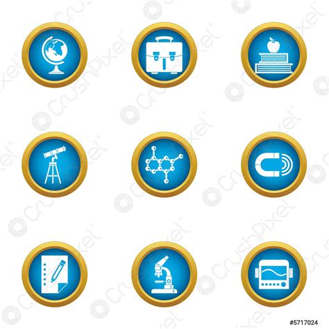 Survey Icons Set Flat Style Stock Vector 5717024 Crushpixel