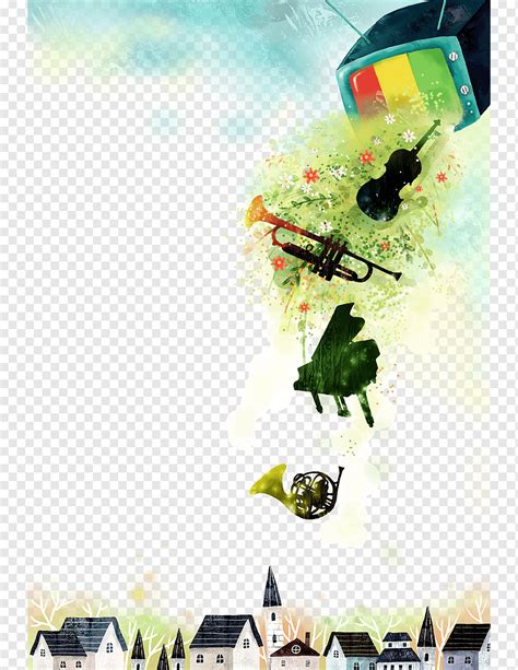 수채화 그림 악기 피아노 피아노 수채화 그림 텔레비전 가구 Png Pngwing