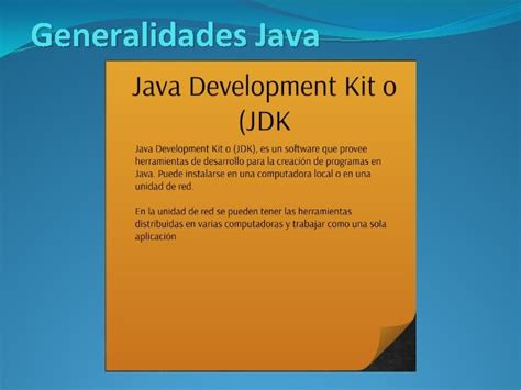 Variables En Java Generalidades Java Caractersticas Del Lenguaje